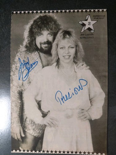 JIMMY GARVIN & PRECIOUS Hand Signed Autograph PHOTO -WRESTLER FABULOUS ...