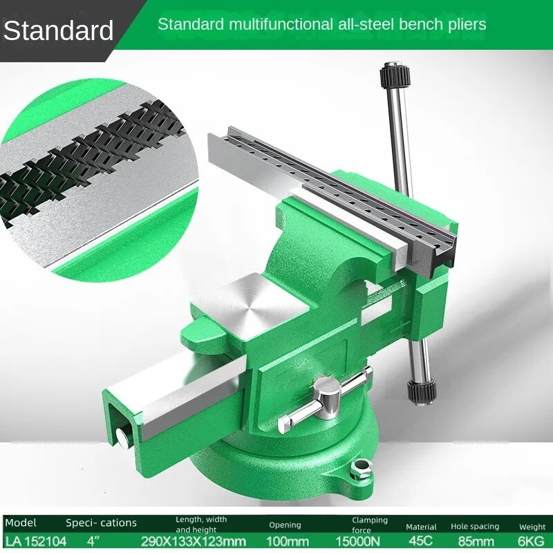 All-steel Heavy duty Bench vice 6/8 "Multifunctional household fixture ...