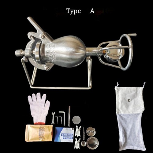 Hand-Cranked Mini Popcorn Making Machine Popcorn Puffing Machine 230ml ...