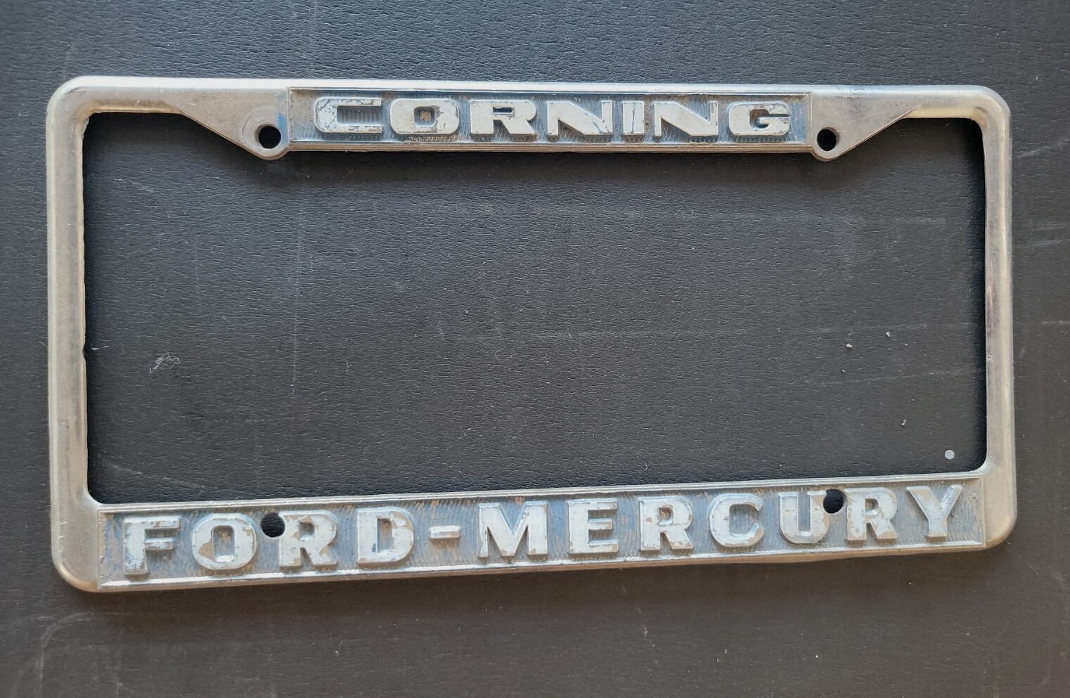 CORNING FORD - MERCURY " Vintage Dealer License Plate Frame” | eBay