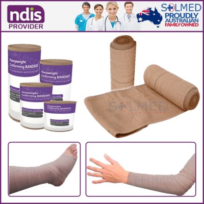 15CM X 4.0M CREPE RETENTION BANDAGE COMPRESSION ELASTIC CREPE HEAVY ...