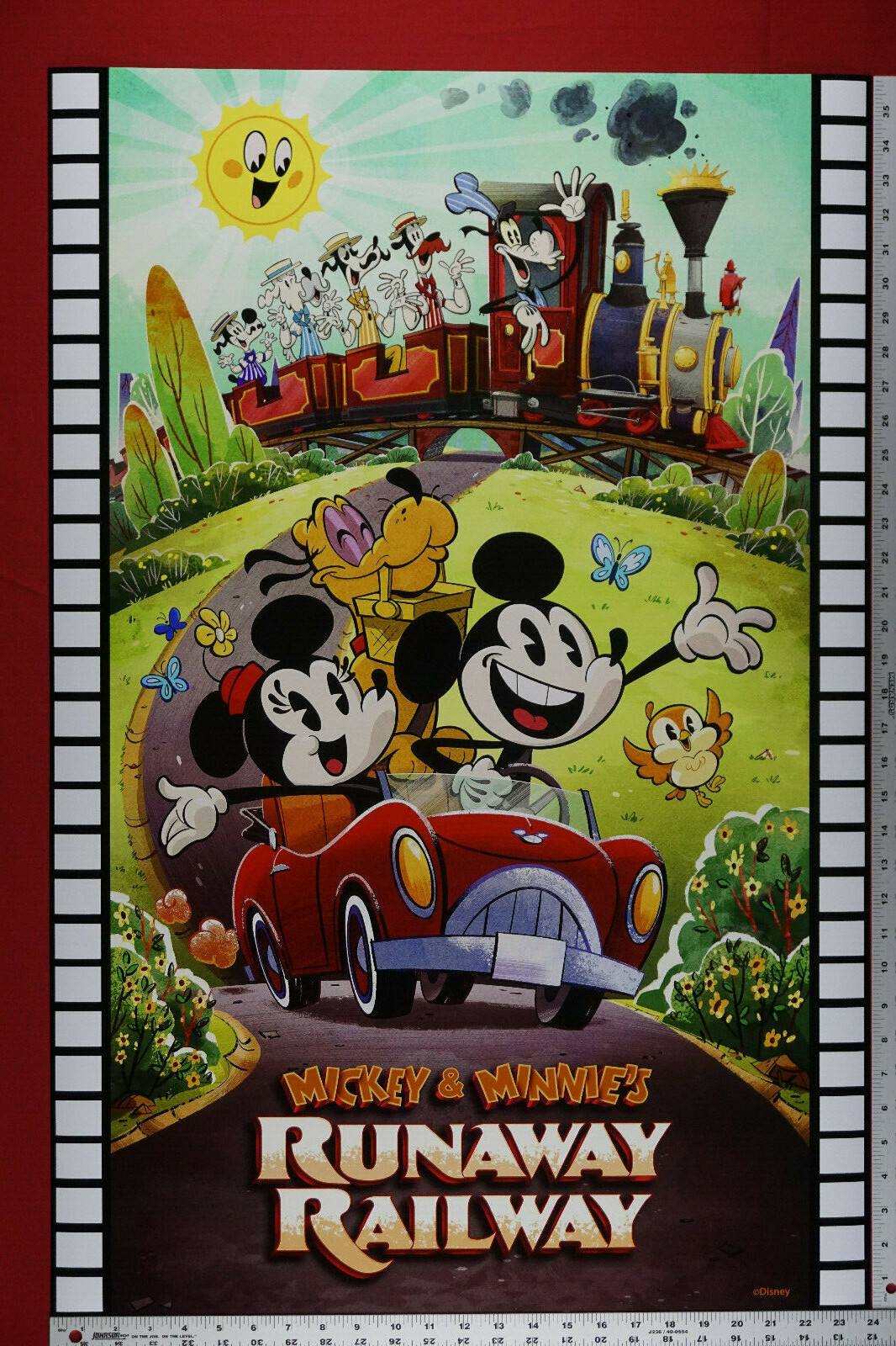 Mickey Mouse & Minnie's Runaway Railway Vintage Picture Poster 24X36 ...