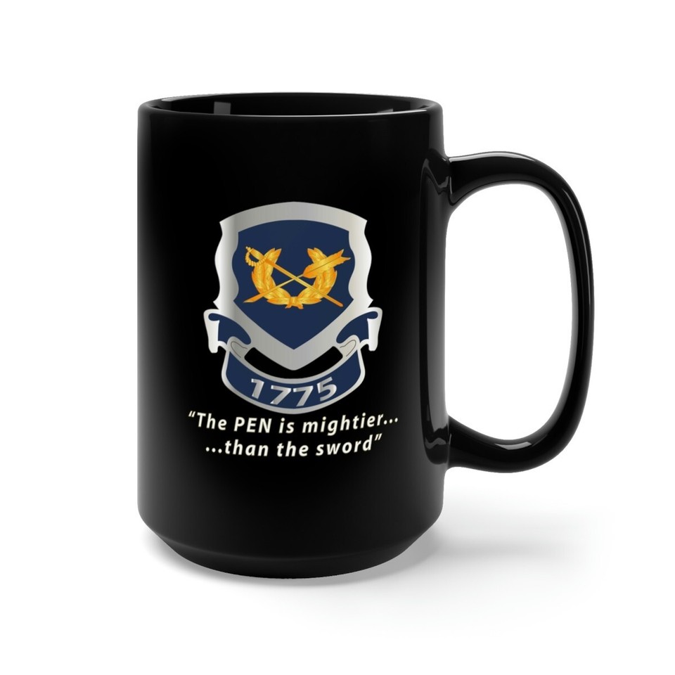 Black Mug 15oz - Army - Jag Corps Crest - Pen is Mighter X 300 | eBay