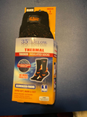 35 DEGREES BELOW THERMAL THICKER INSULATED SOCKED NO MORE COLD FEET 1 ...