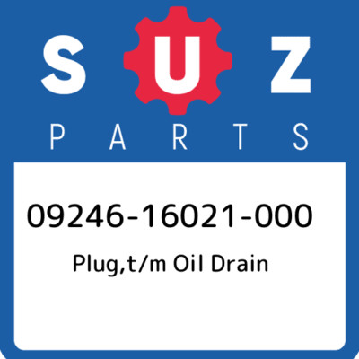 09246-16021-000 Suzuki Plug,t/m oil drain 0924616021000, New Genuine ...