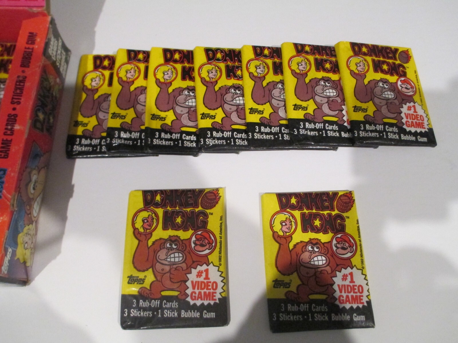 1982 Topps Donkey Kong Trading Card Packs ~ One (1) Vintage Factory ...