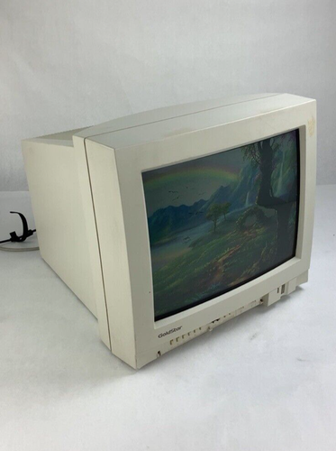 Vintage GoldStar LG 1727 CRT VGA 16" Monitor Retro Gaming Tested Grade ...