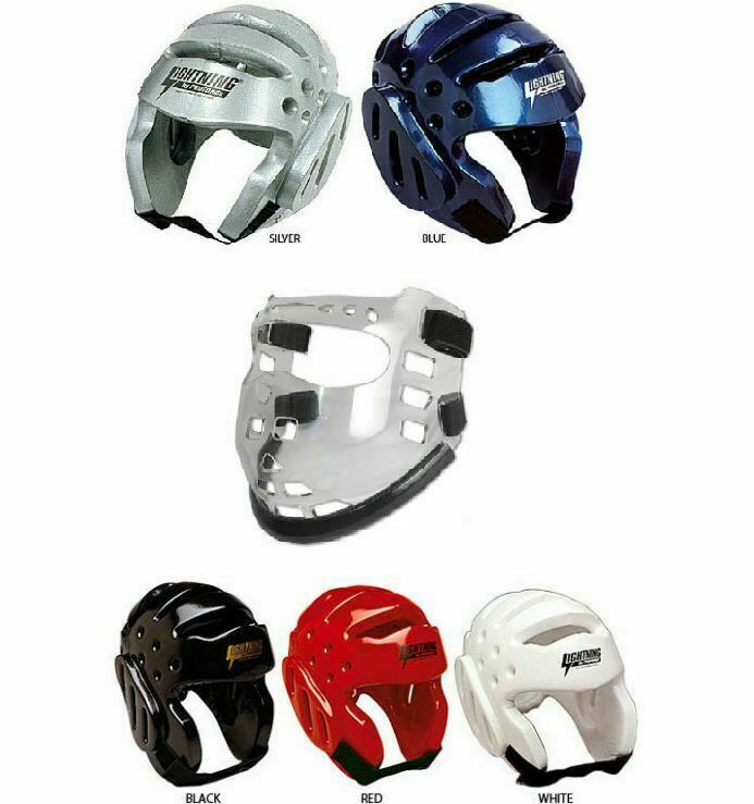 ProForce HeadGuard Helmet AND Face Shield Mask Karate Sparring Gear Set ...
