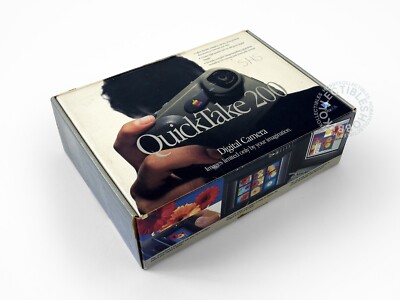 Apple Vintage QuickTake 200 Digital Camera w/Box CD 2mb Storage Card ...