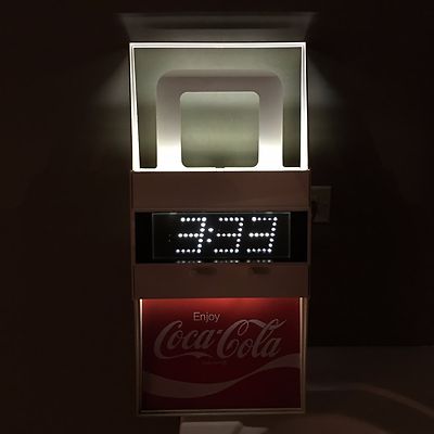 NEW 1977 Vintage Coca Cola Coke Light Up Clock by Everbrite Model G019 ...