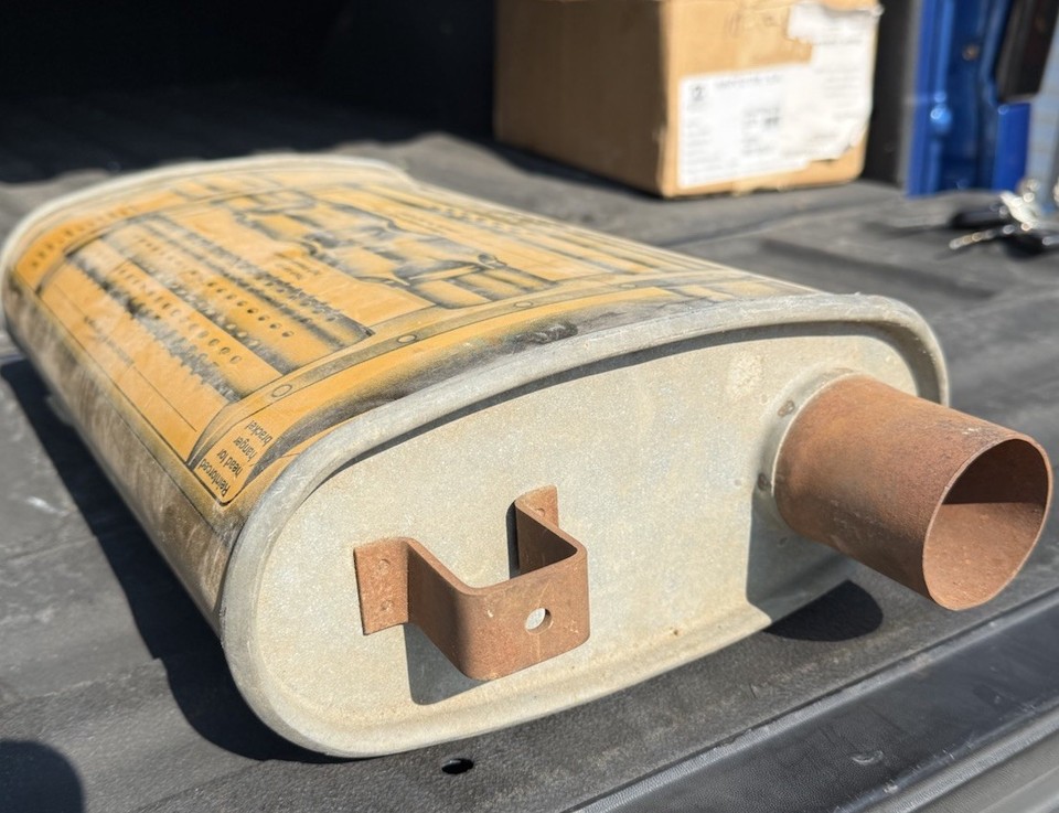 Vintage Walker Muffler Advertising Display Salesman Sample Sign Gas Oil ...