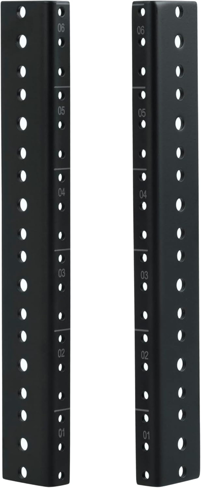 Rackworks Heavy Duty Steel Rack Rail Set, 6U Rack Size (GRW-RACKRAIL ...