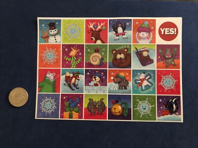 Vintage Highlights Magazine Holiday Stickers 24 Stickers Total - New | eBay