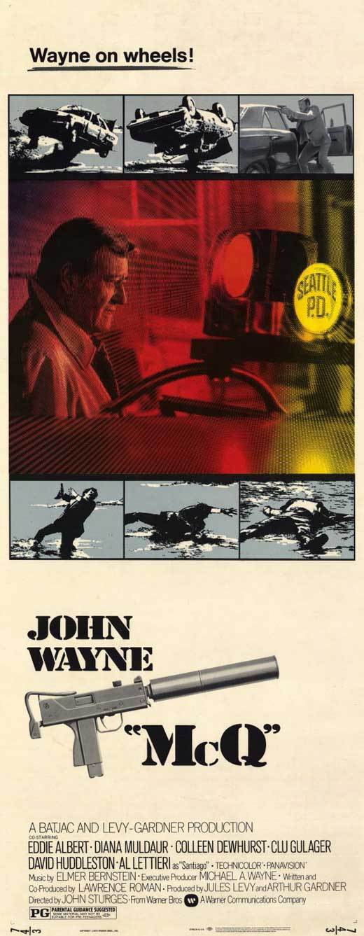 MCQ Movie POSTER 14x36 Insert John Wayne Eddie Albert Diana Muldaur Clu ...
