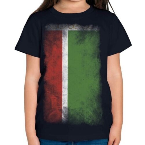 CHECHEN REPUBLIC FADED FLAG KIDS T-SHIRT TEE TOP FOOTBALL GIFT SHIRT ...
