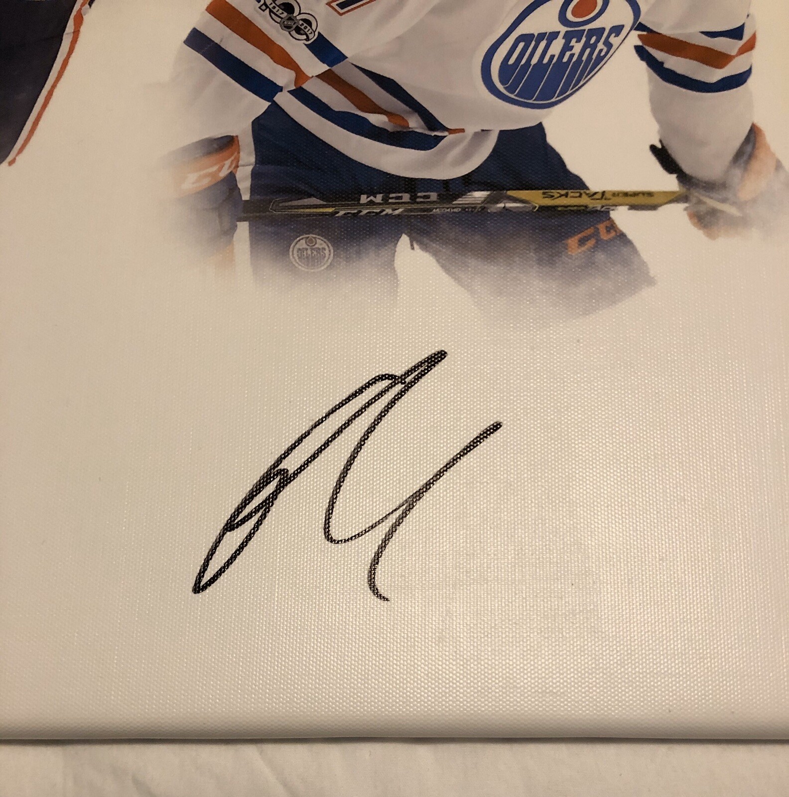 Connor Mcdavid Signed Autographed 16x20 Stretched Edmonton Oilers ...