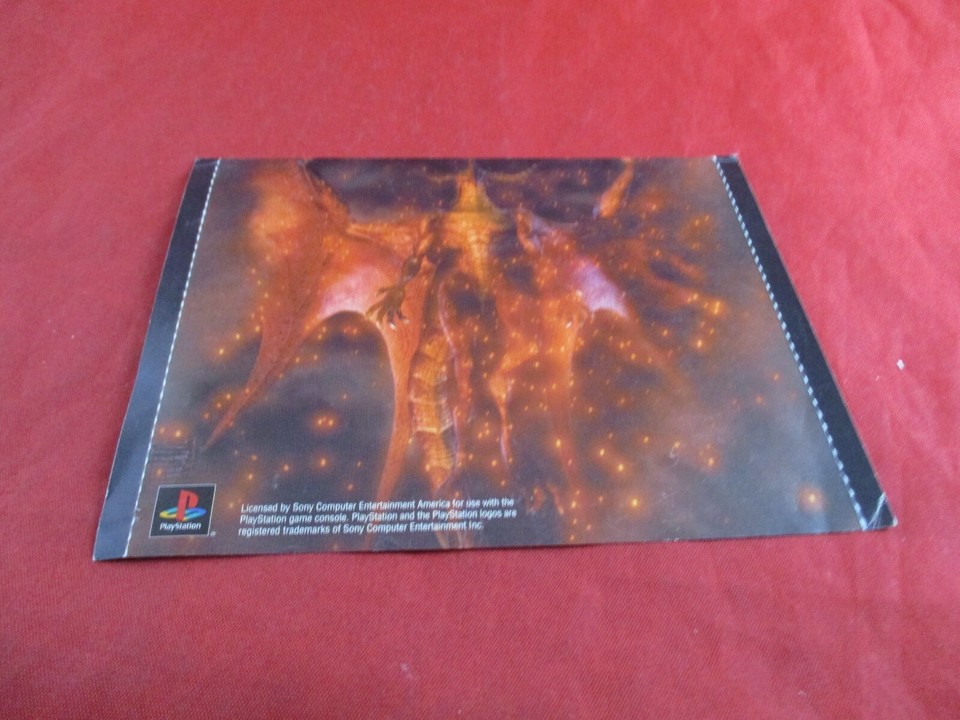 Final Fantasy IX Playstation 1 PS1 Front Cover Art Insert ONLY (no game ...