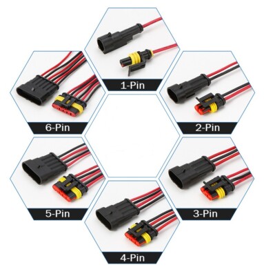 Connectors, Plugs & Sockets - 4 Pin Connector Male Female