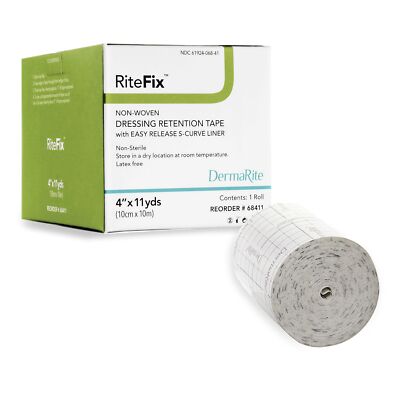 RiteFix White Water Resistant Dressing Retention Tape with Liner 2 Inch ...