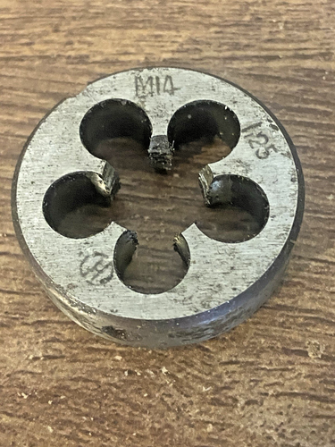 US Stock HSS 14mm x 1.25 Metric Die Right Hand Thread M14 x 1.25mm ...