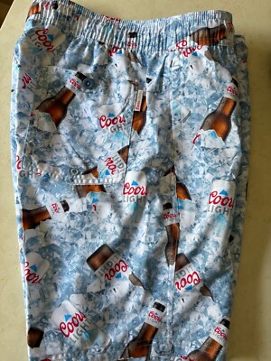 COORS LIGHT MENS BOARD SHORTS SWIM TRUNKS SIZE M | eBay