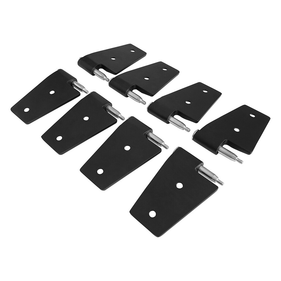 8PCS Black Steel Replaced Door Hinges Kit for 07-18 Wrangler Jeep JK 4 ...
