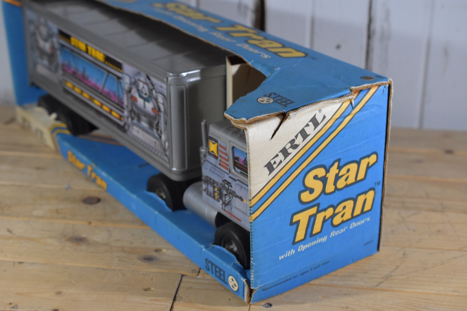 VINTAGE ORIGINAL ERTL TRANSTAR STAR TRAN ROBOT HAULER SEMI TRACTOR ...