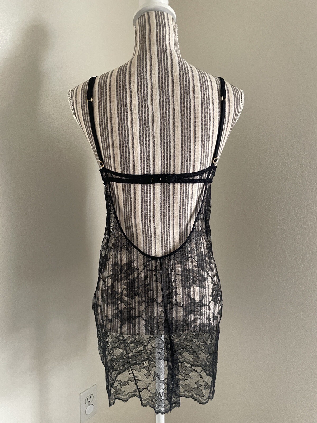 Victoria's Secret Romantic Sheer Slip Teddy Dress Flo… - Gem