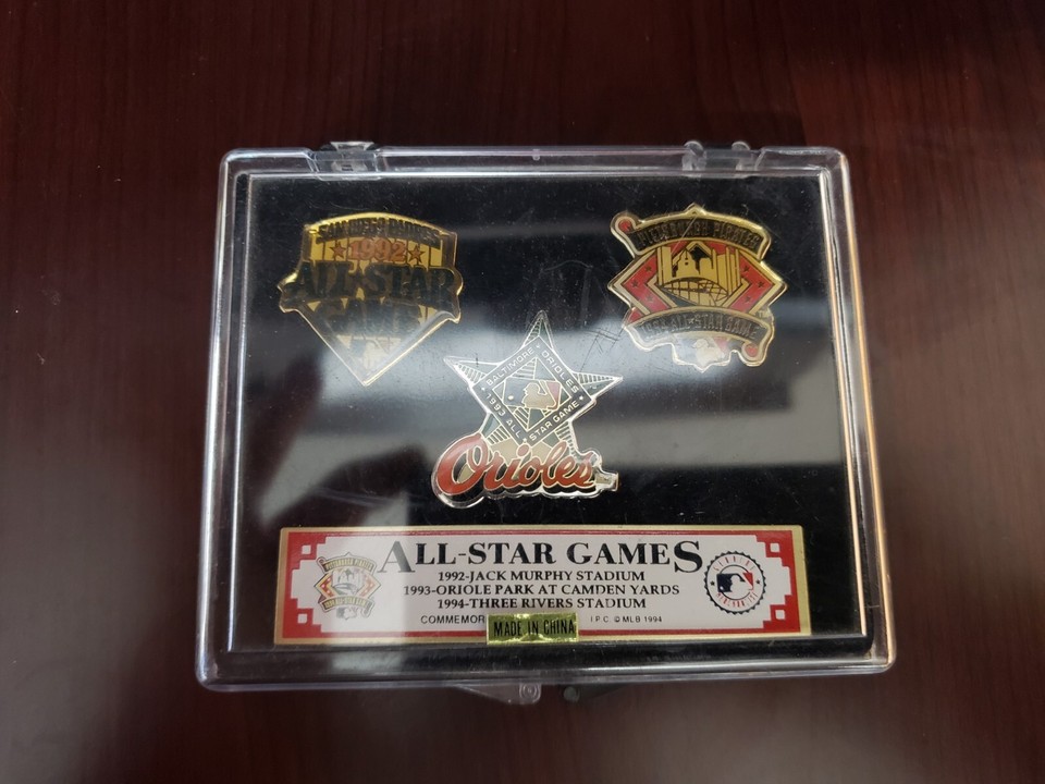 92-94 Major League Baseball (MLB) All-star Game Commemorative Pin Set ...