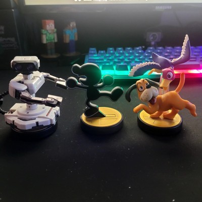 Duck Hunt, Rob, Mr. Game And Watch amiibo retro 3 pack unboxed | eBay