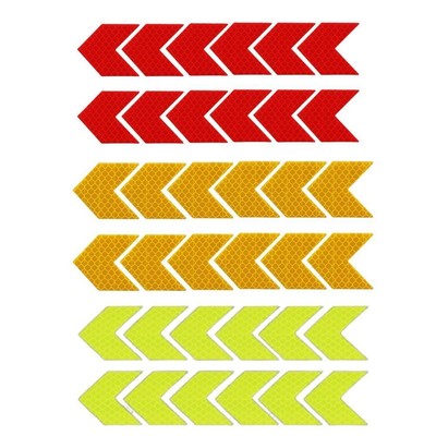36Pcs Arrow Strong Reflective Arrow Decals | eBay