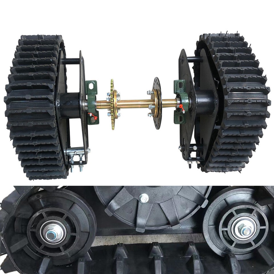 Pair Go Kart ATV UTV Buggy Quad Rear Wheel Snow Rubber Sand Tracks ...