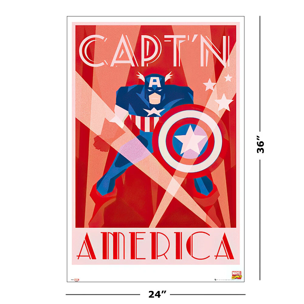 Captain America 2 Retro Poster