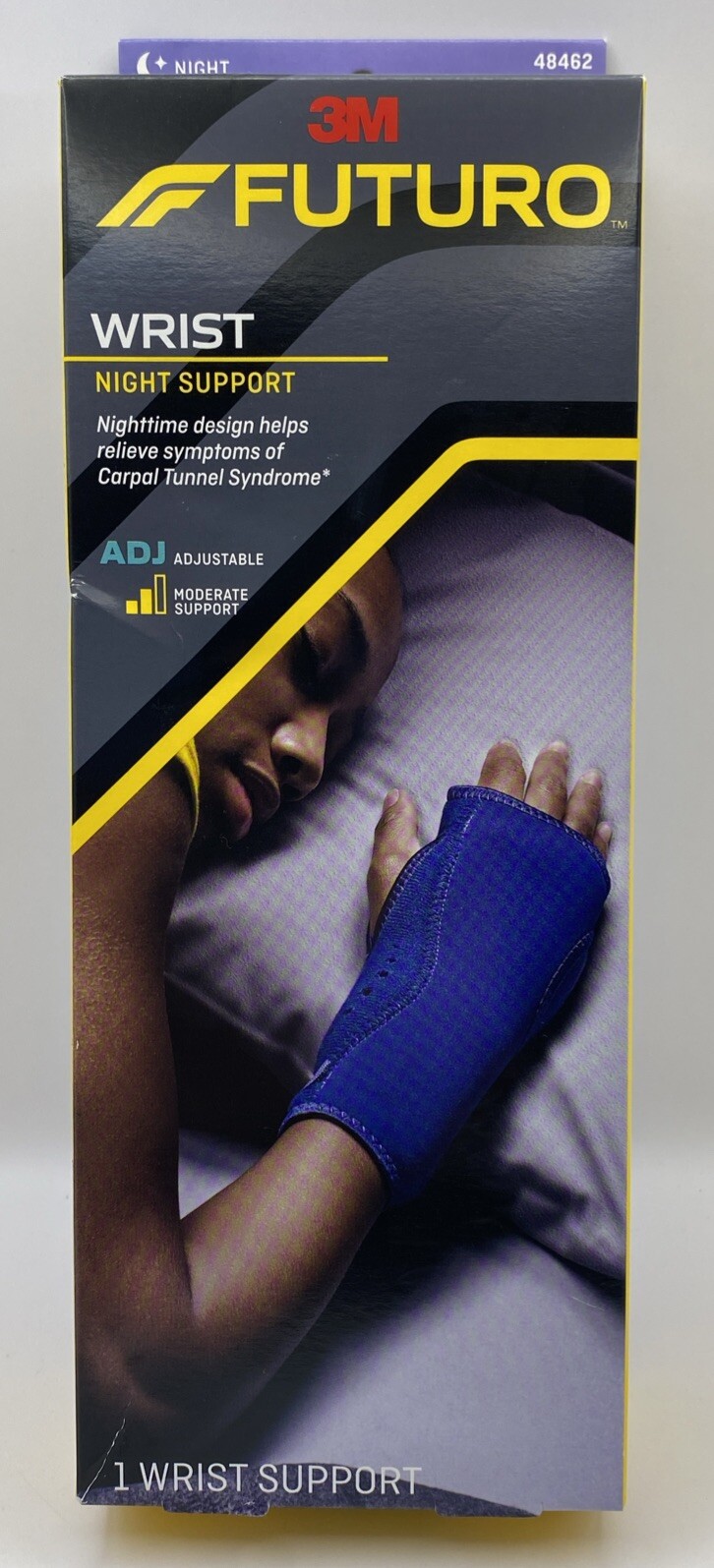 3M~Futuro Wrist Night Support Sleep Adj. Support SZ 5.25-9”-Carpal ...