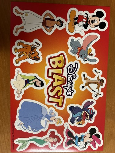 Disney’ BLAST Promo Sticker Page-Nr-M/ Mickey, Minnie, Dumbo ...