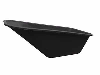 BLACK Replacement Wheelbarrow Plastic Body Barrow 110 Litre NO HOLES ...