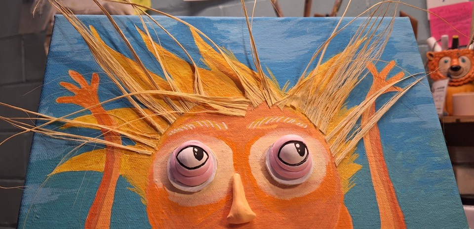 Taco tig ol' bitties Trumps endless summer beach painting | eBay