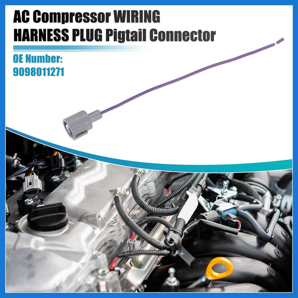 AC Compressor Wiring Harness Plug Pigtail Connector for Toyota ...