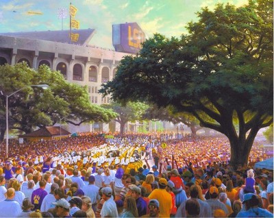 LSU Band, Down the Hill, Signed & Numbered by RC Davis | eBay