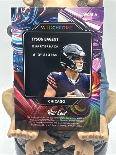2023 Tyson Bagent Wild Card Wildchrome WildPaint Auto SP 10/15 Chicago ...