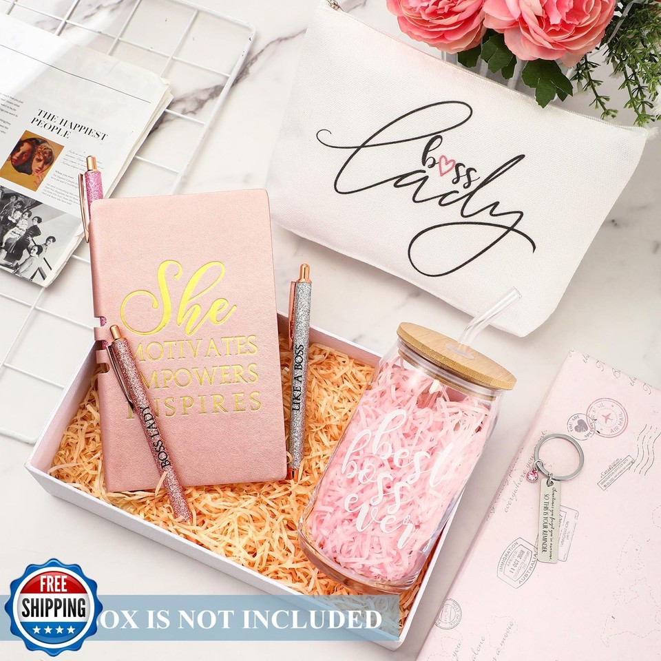 SiliFine 7 Pcs Boss Day Gift Sets Lady Thank You Gifts for Women Best ...