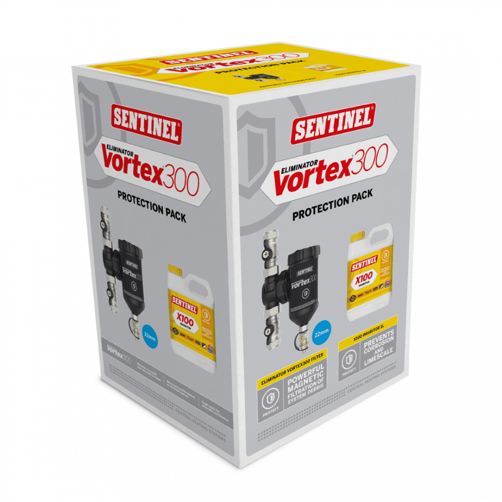 Sentinel Eliminator Vortex 300 Central Heating Filter & X100 Protection ...