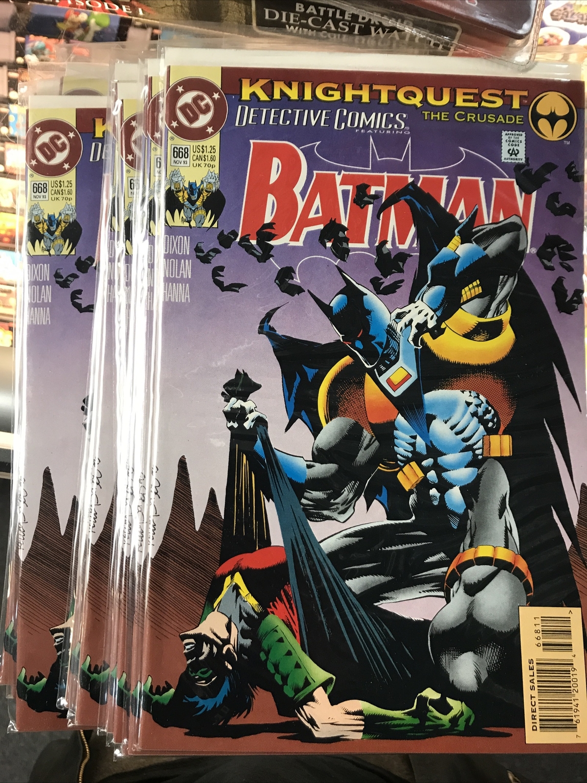 Batman 668 Detective Knight quest Lot Of 11x Bagged And Boarded Dc ...