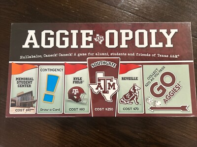 AggieOpoly Monopoly College Board Game Texas A&M University NIP ...