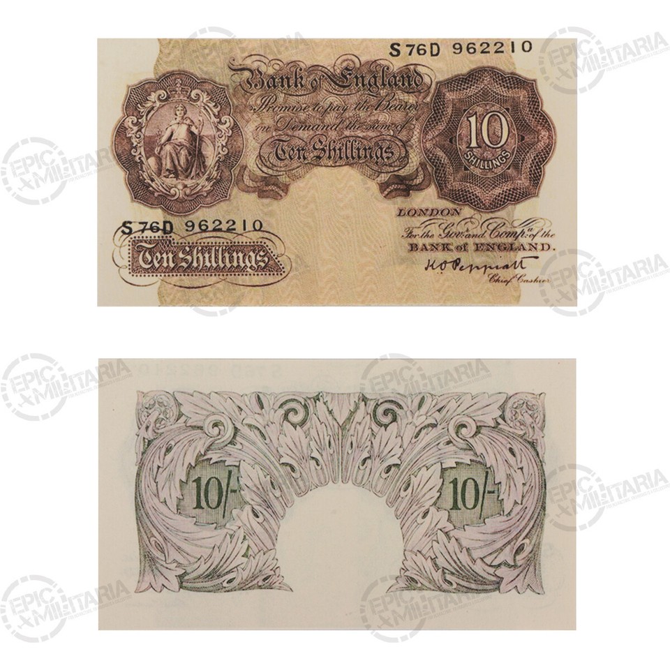 WW2 British Bank Notes - Imitation Reproduction Pocket Litter Display ...