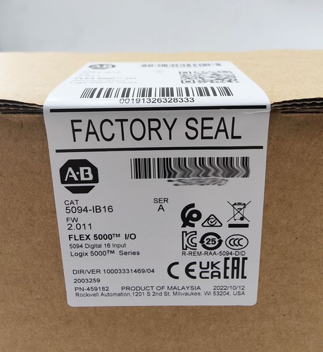 new Allen Bradley 5094-IB16 Flex Logix 5000 DC Input Module i/O New ...