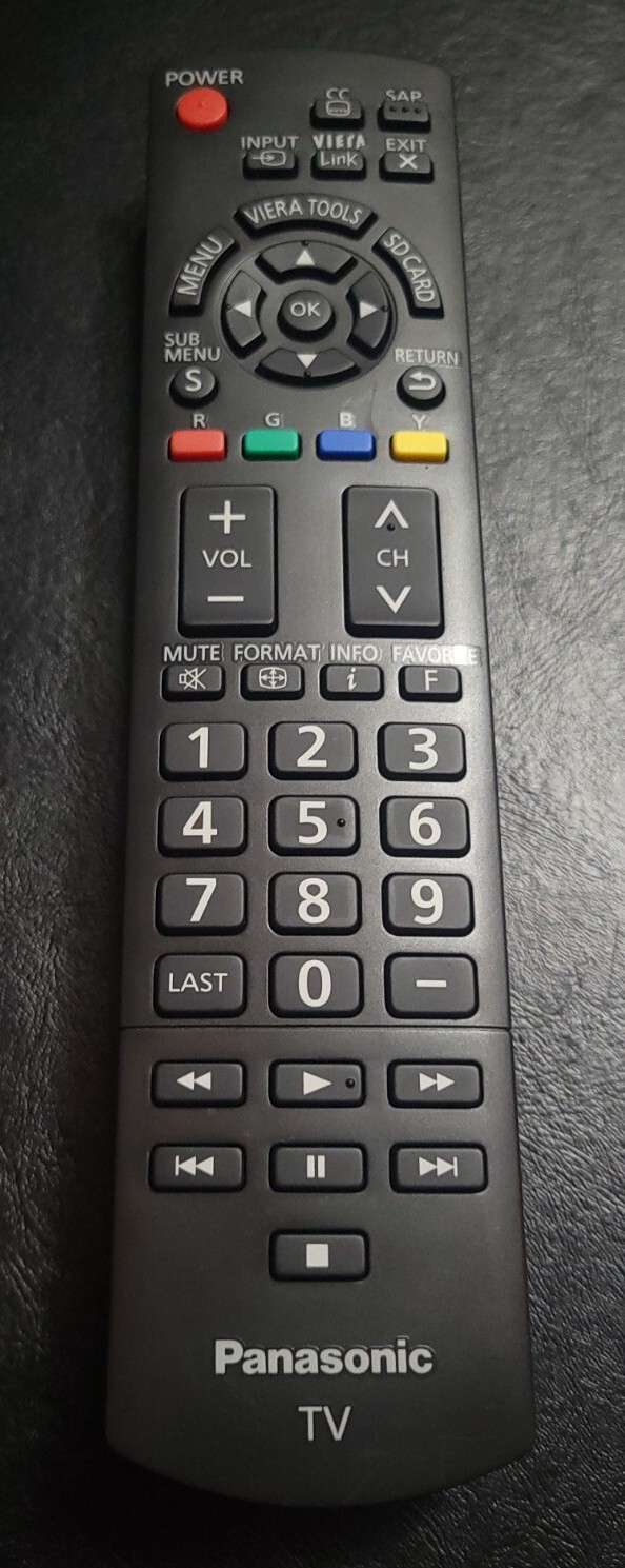 PANASONIC N2QAYB000485 LCD TV Remote TC-32LX24 TC-42LD24 NO BATTERIES ...