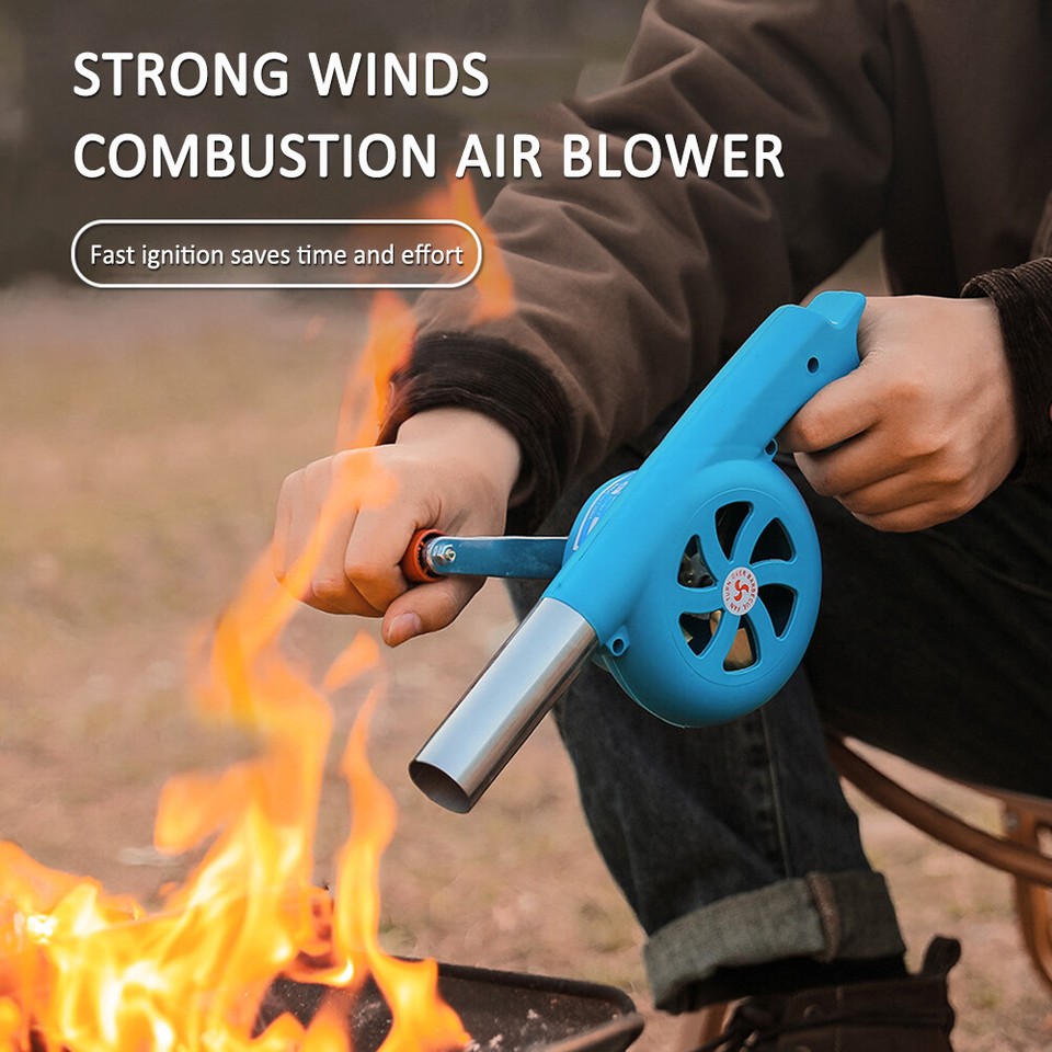 Hand Crank Fan Air Blower Portable Fast Fire Starter Barbecue Fire ...
