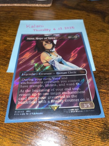 Yuna Hope Of Spira (Surge Foil) Final Fantasy Magic The Gathering M0549 ...