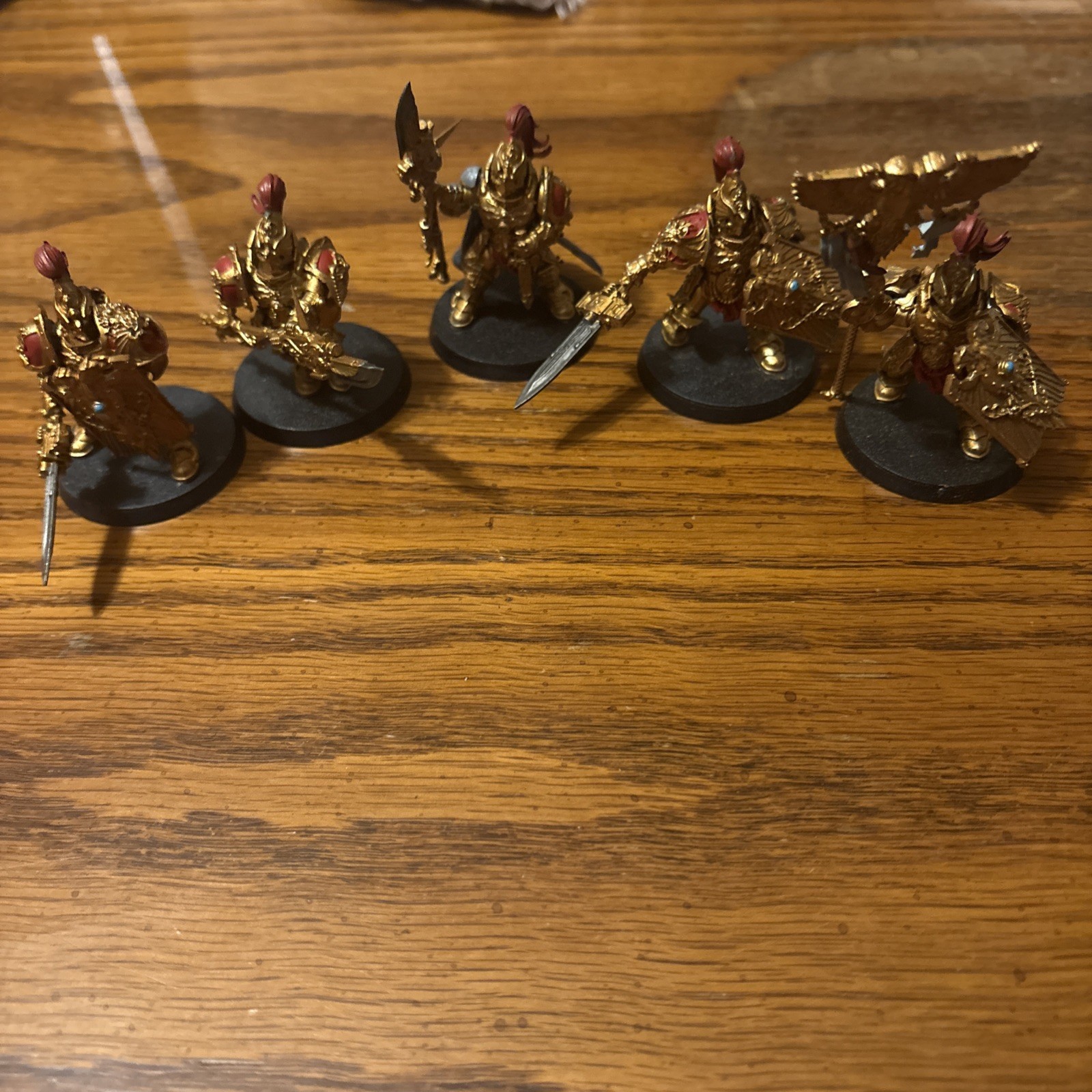 5x Painted Custodian Guard Adeptus Custodes 40k | eBay